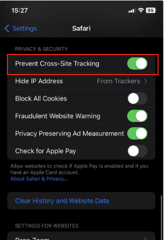 Enable Third-Party Cookies on Safari – Product Education Center